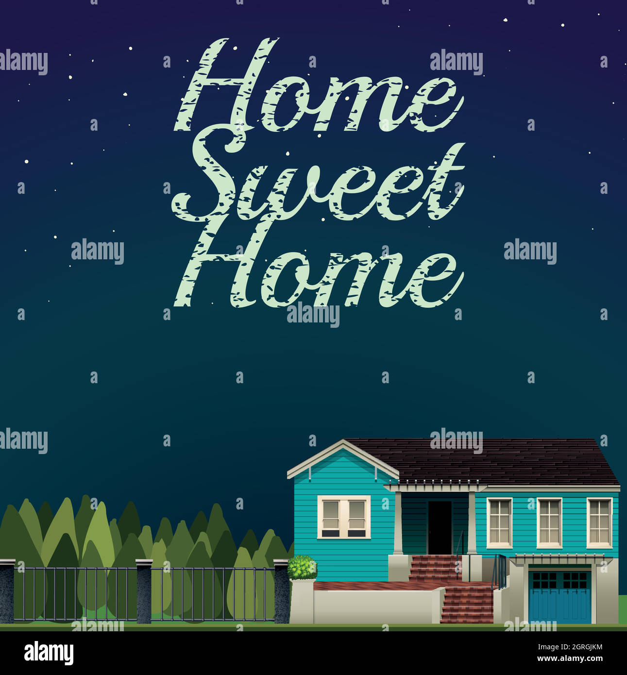 Home sweet home Stock Vector Images - Alamy