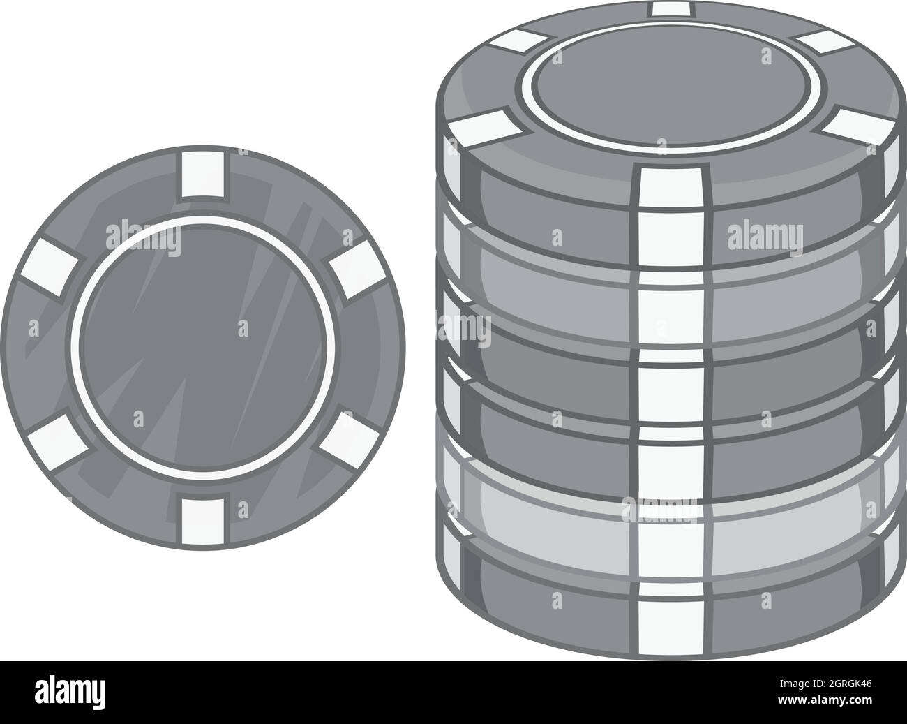 Casino chips vector icon Stock Vector Images - Alamy