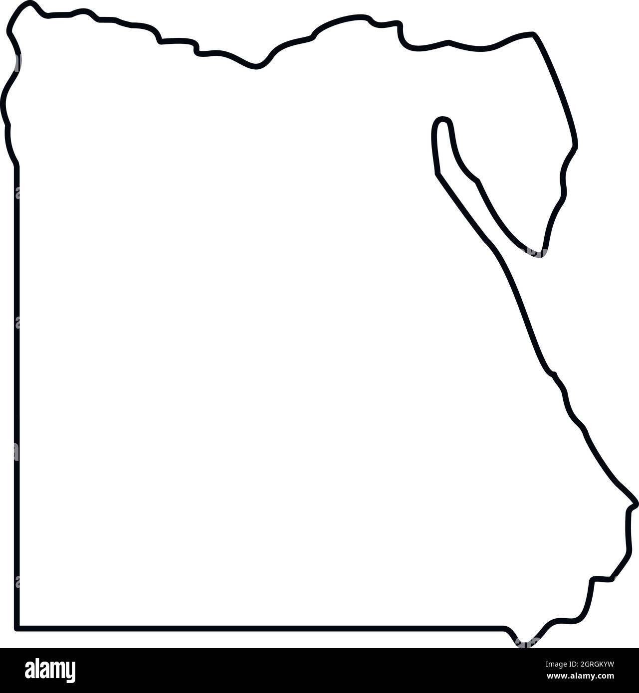 Political map of egypt Cut Out Stock Images & Pictures - Alamy