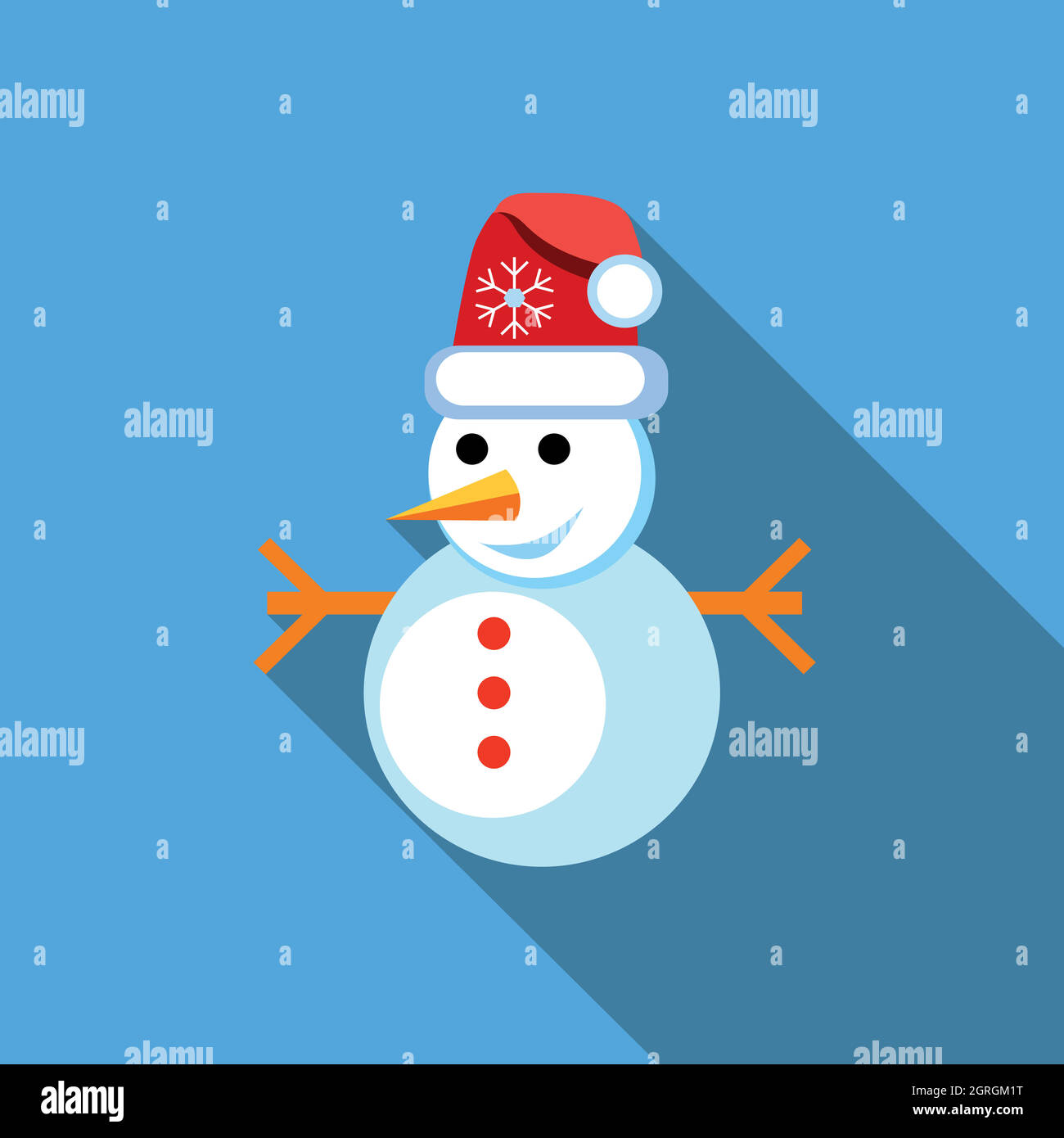 Snowman comic character icon hi-res stock photography and images - Alamy