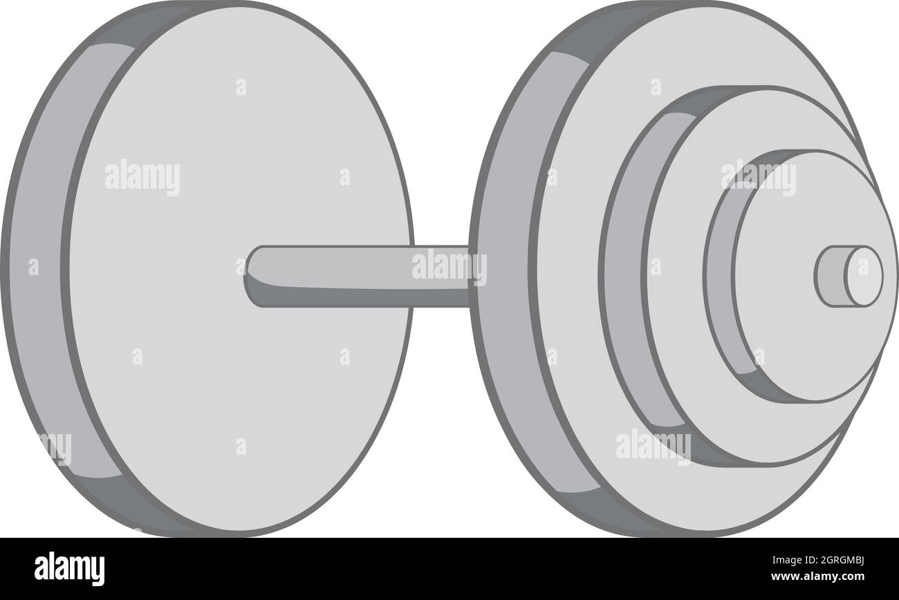 Heavy dumbbell icon, black monochrome style Stock Vector Image & Art ...