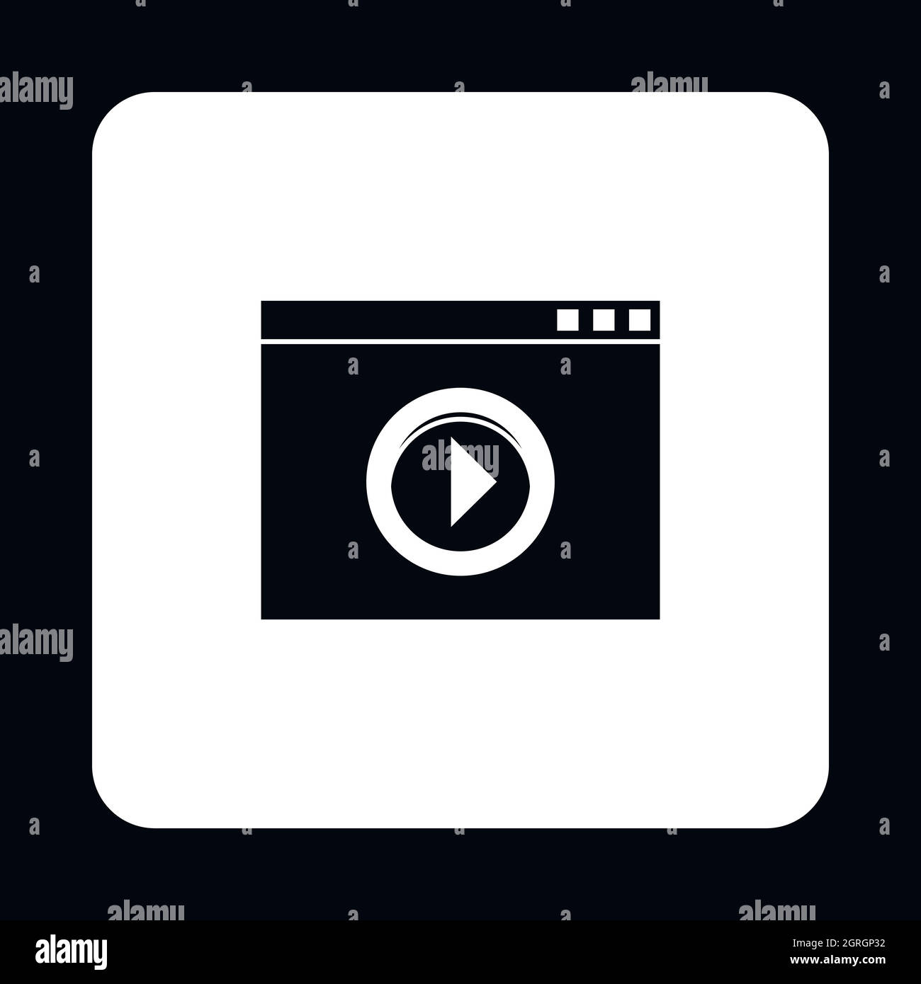 Simple video icon movie Stock Vector Images - Alamy