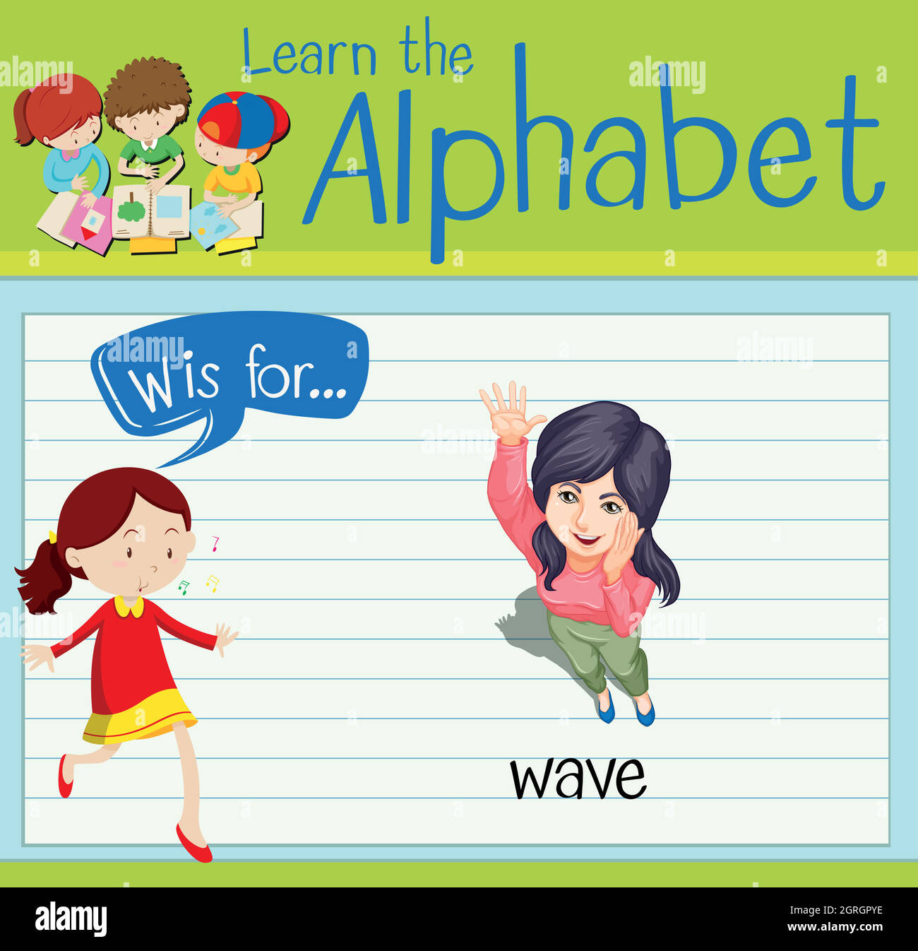 Young woman w Stock Vector Images - Alamy