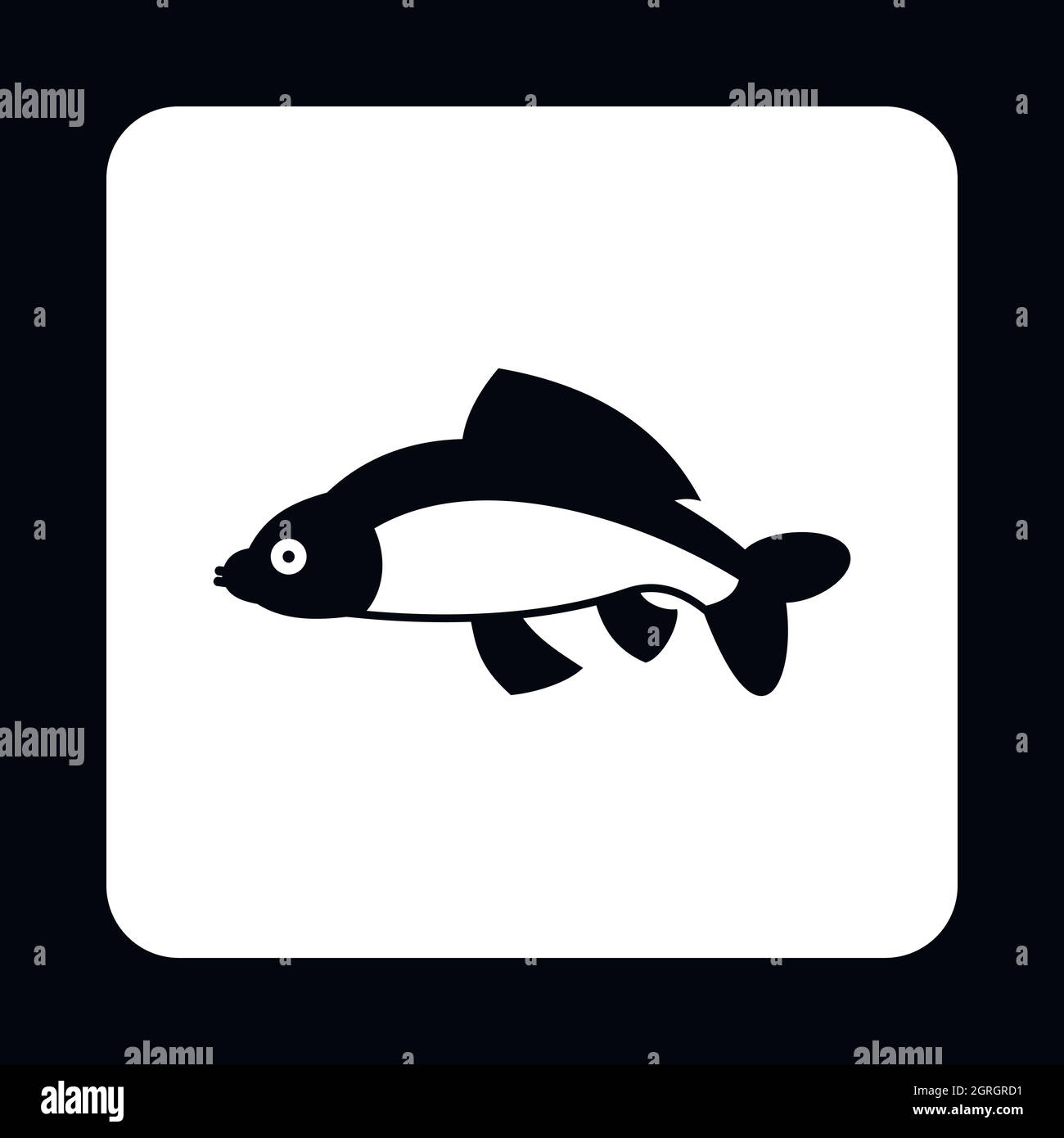 Carp icon, simple style Stock Vector Image & Art - Alamy