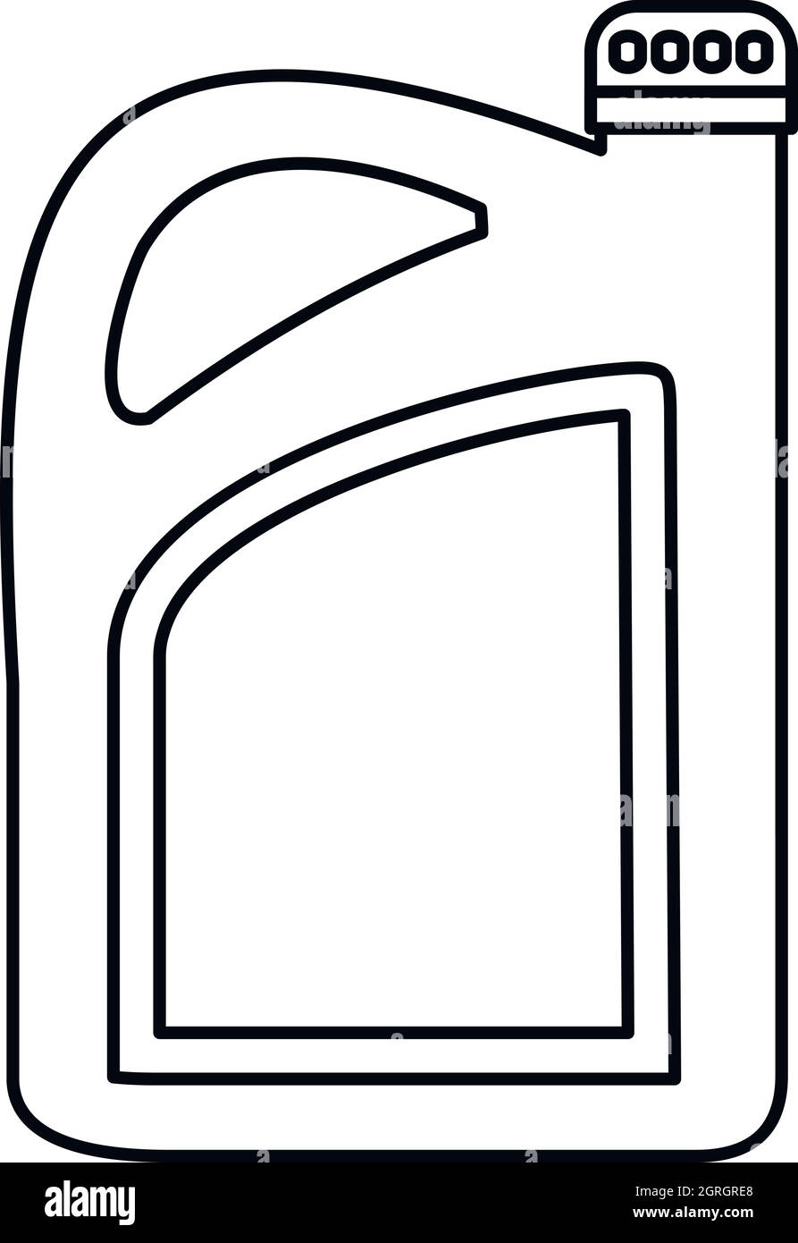 Oil or gasoline canister icon, outline style Stock Vector Image & Art ...