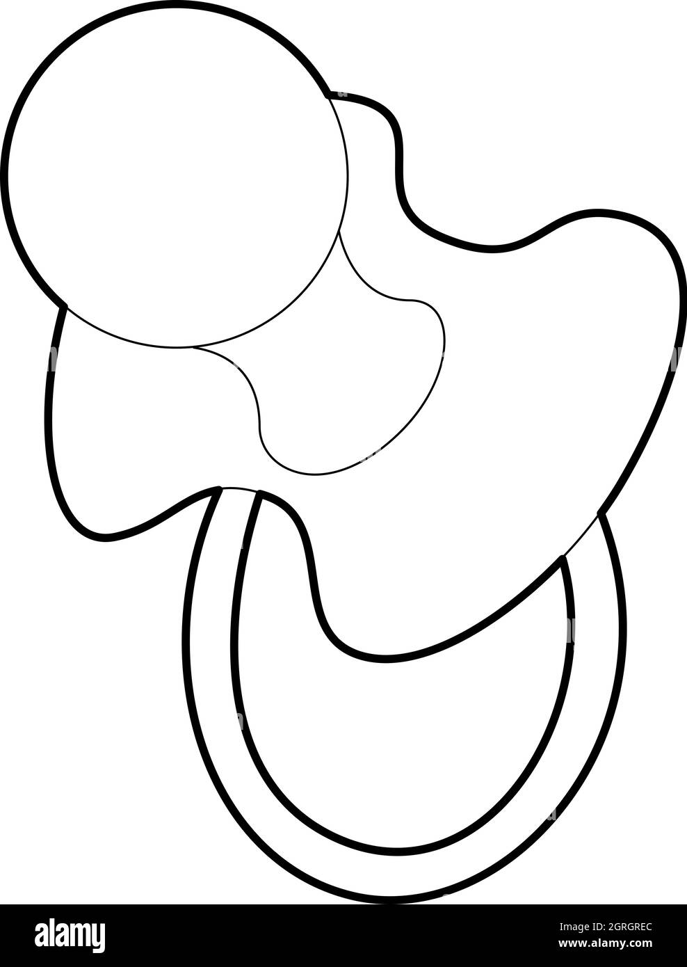 Baby Pacifier Coloring Pages