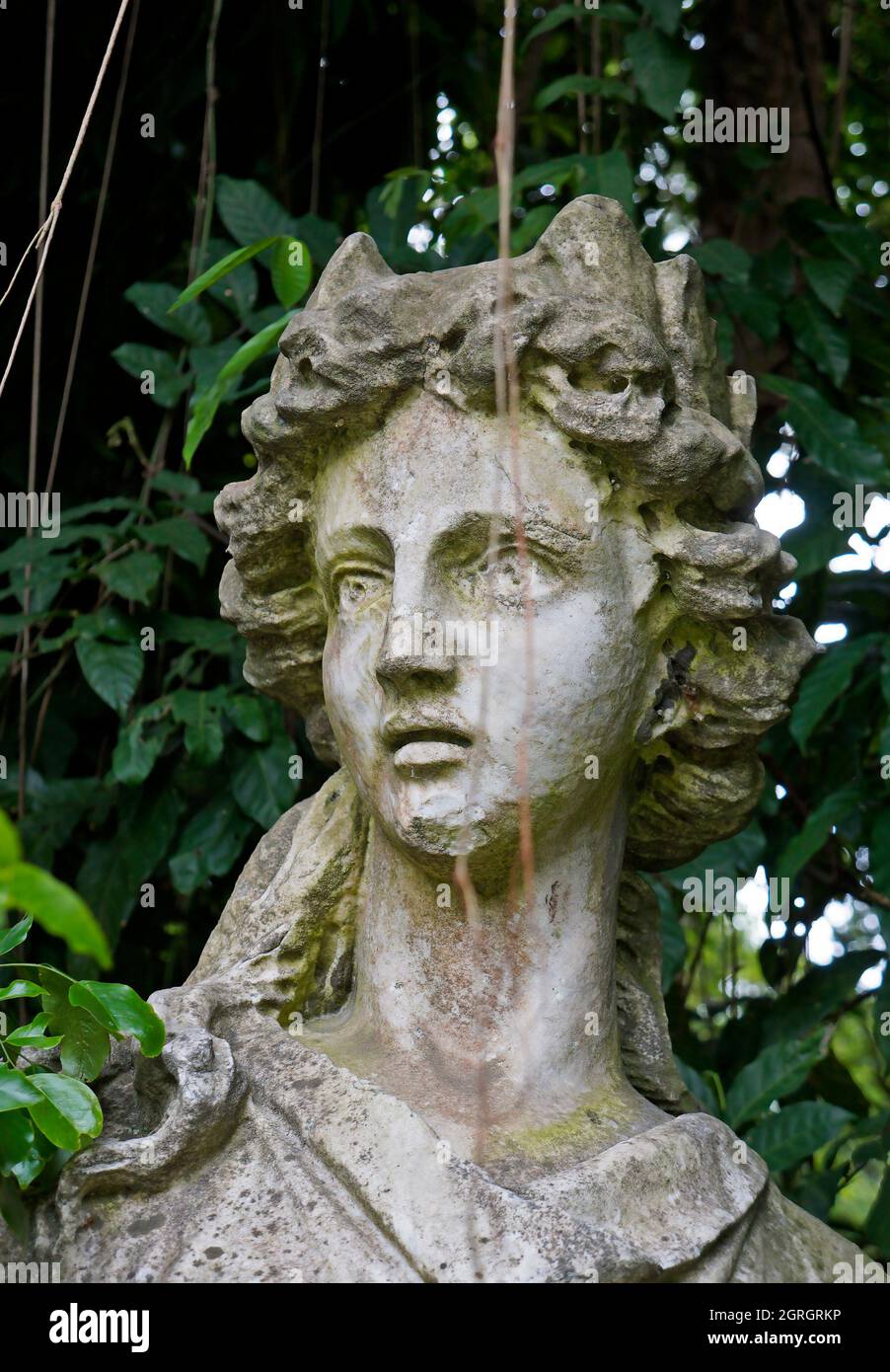 RIO DE JANEIRO, BRAZIL - DECEMBER 21, 2019: Female deity statue (detail ...