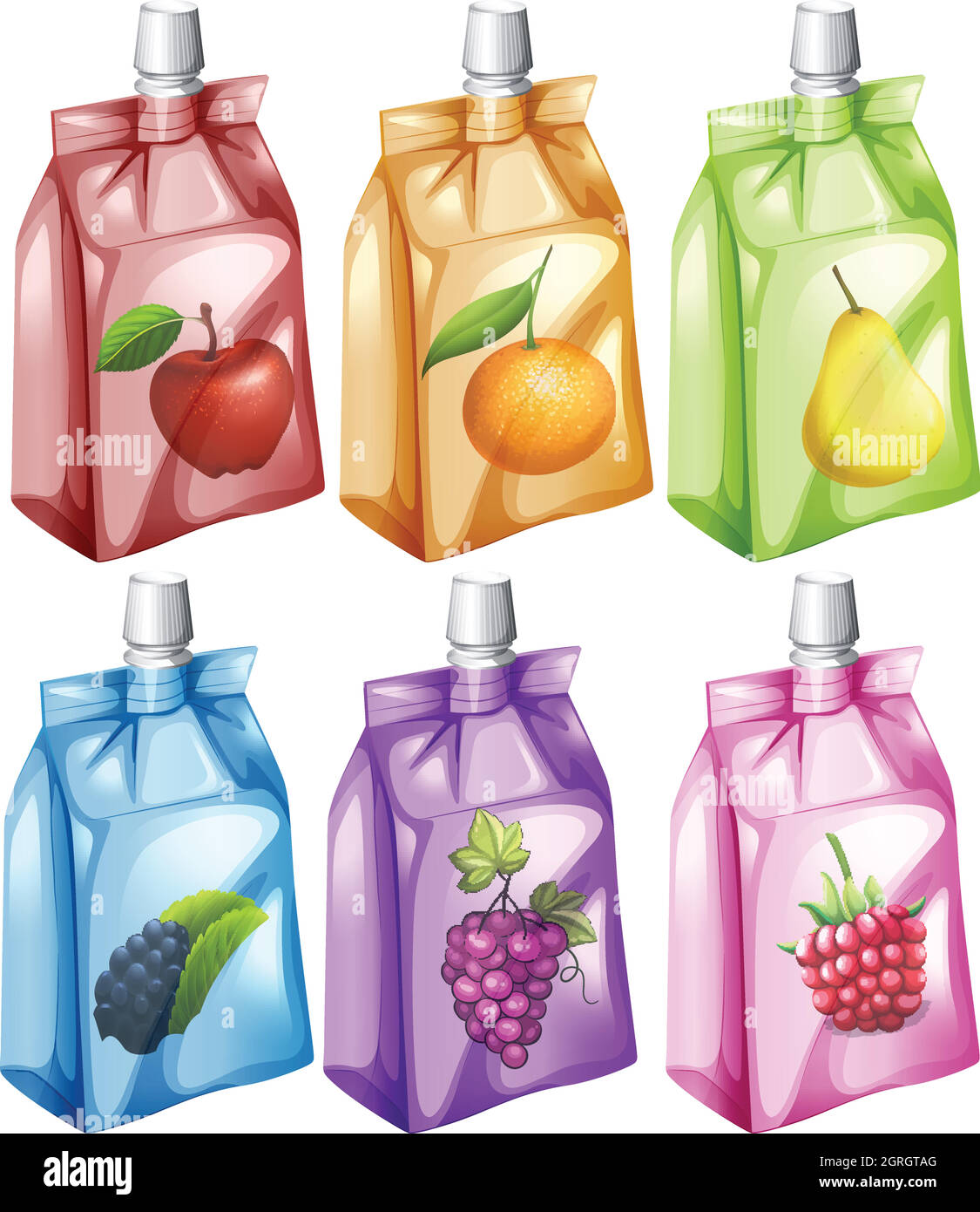 Bags of apple Stock Vector Images - Alamy
