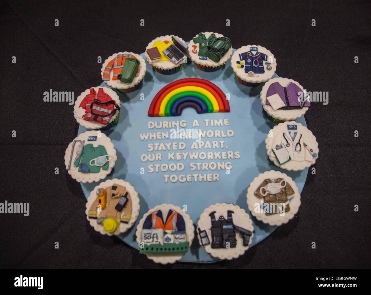 Tribute to nhs in cakes hi-res stock photography and images - Alamy