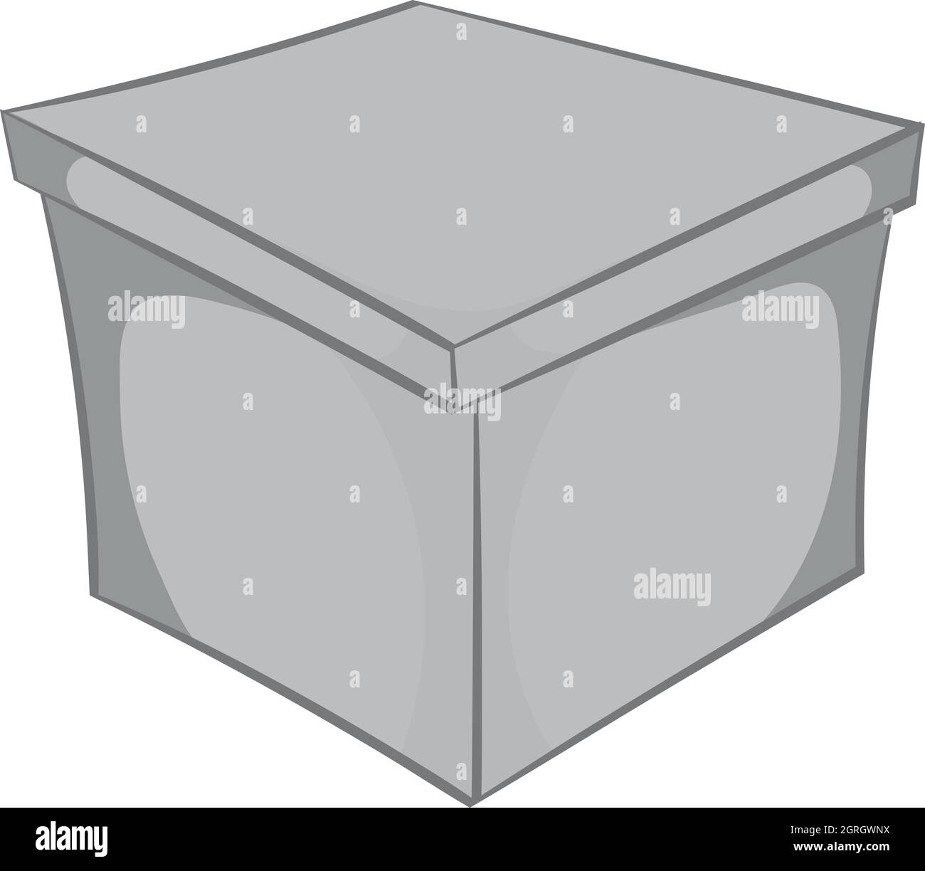 Square box icon, black monochrome style Stock Vector Image & Art - Alamy