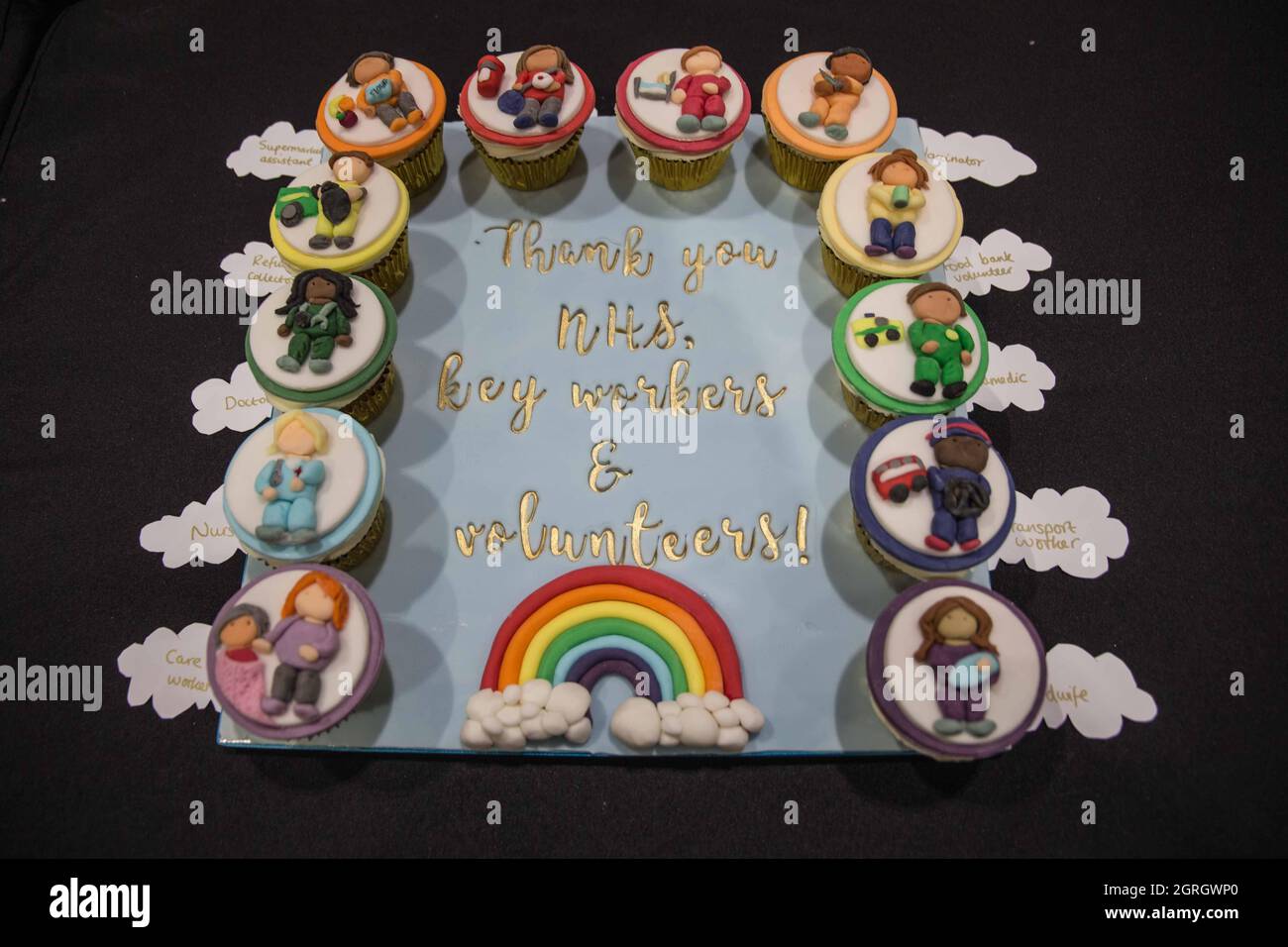 Tribute to nhs in cakes hi-res stock photography and images - Alamy