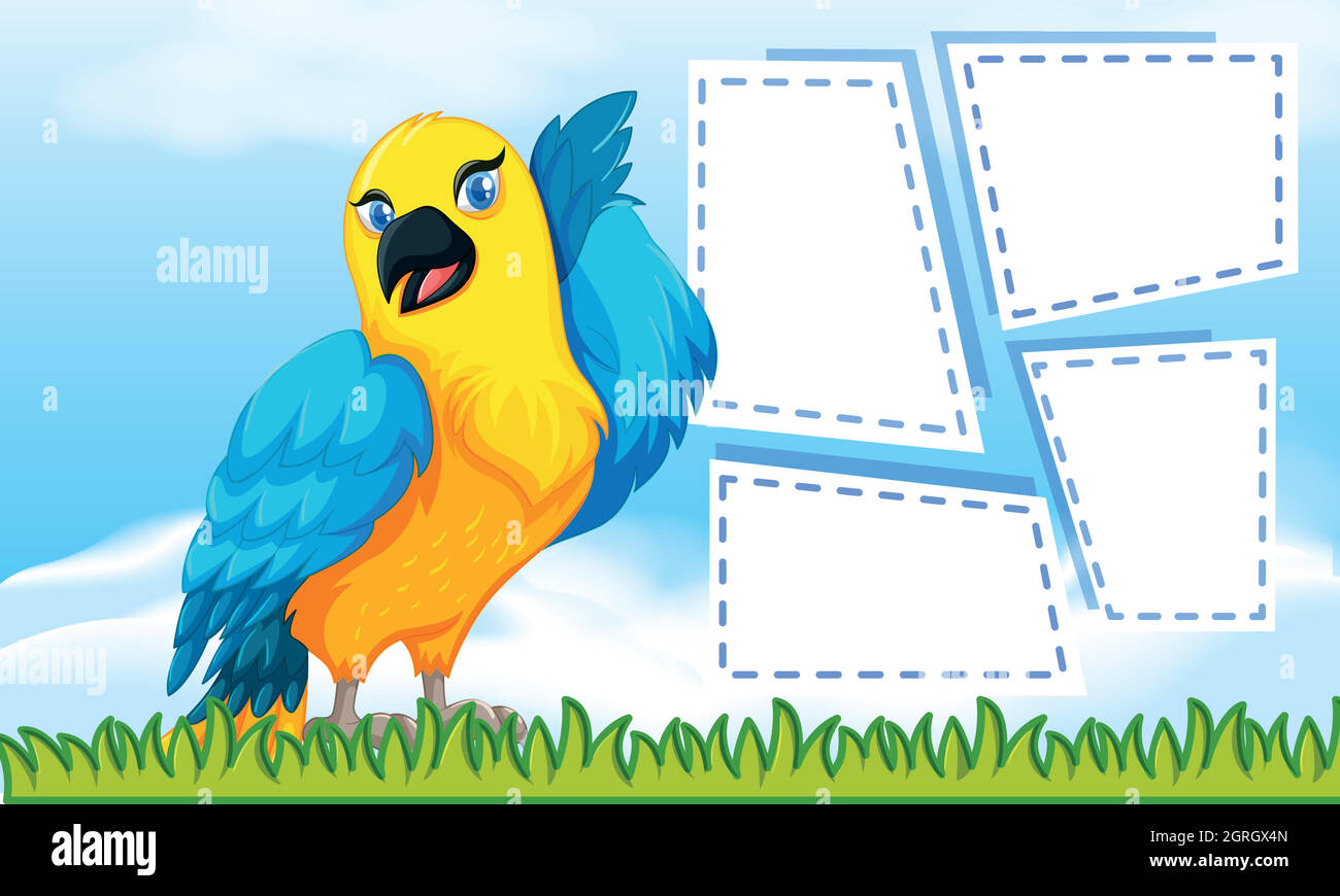 bird themed note for writing Stock Vector Image & Art - Alamy