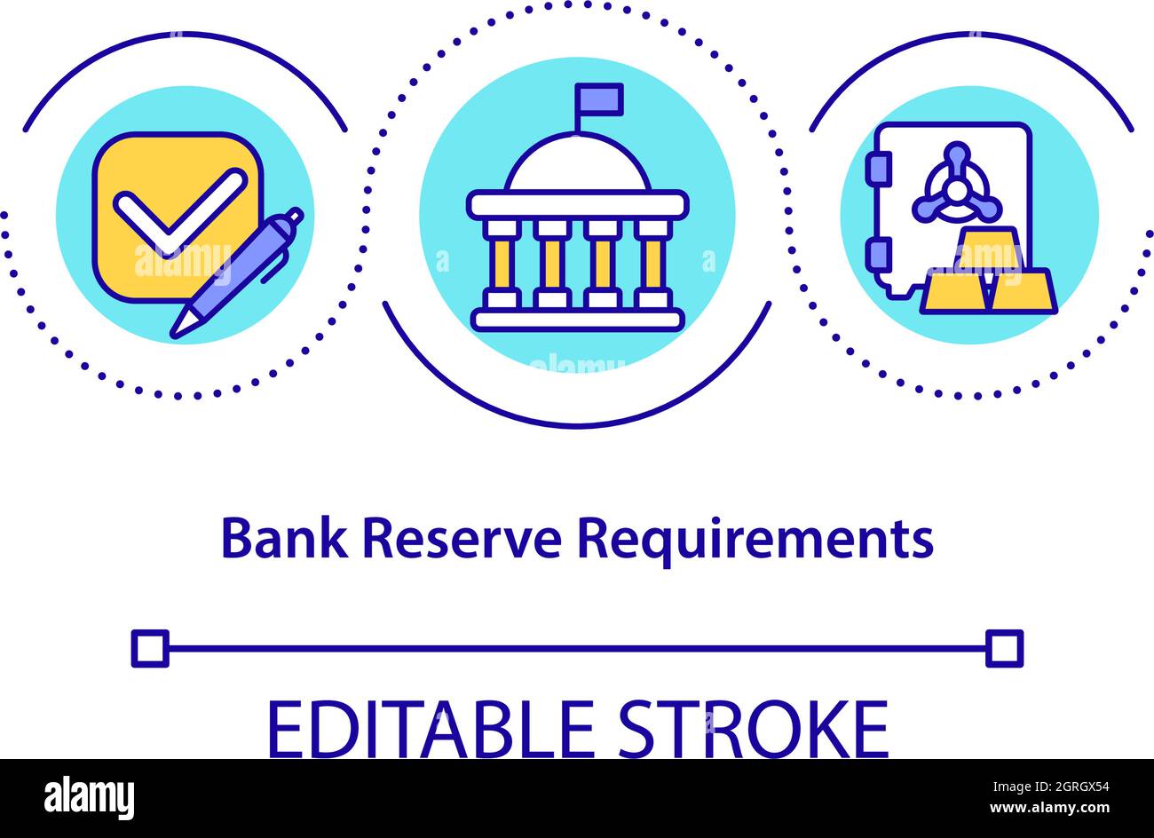 Bank reserve requirements concept icon Stock Vector Image & Art - Alamy