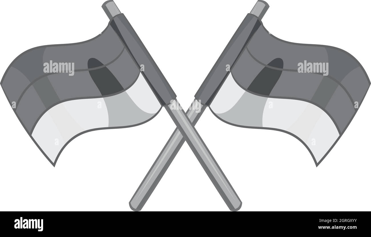 Racing flags icon, black monochrome style Stock Vector Image & Art - Alamy