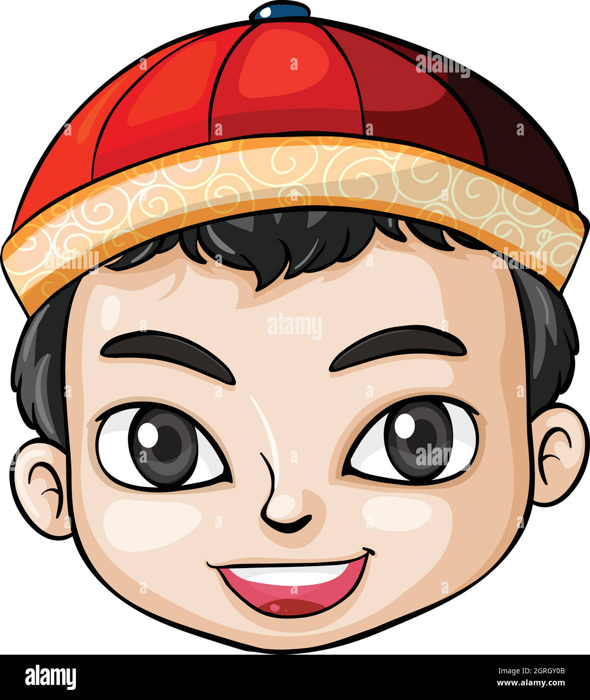 Chinese red cheeks Stock Vector Images - Alamy