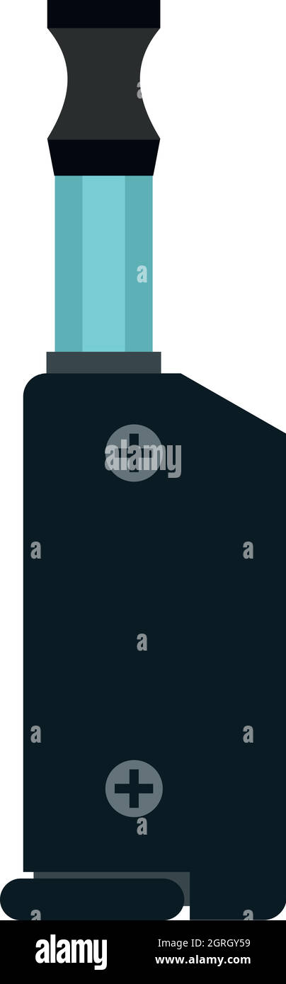 Flat style black electric Stock Vector Images - Alamy