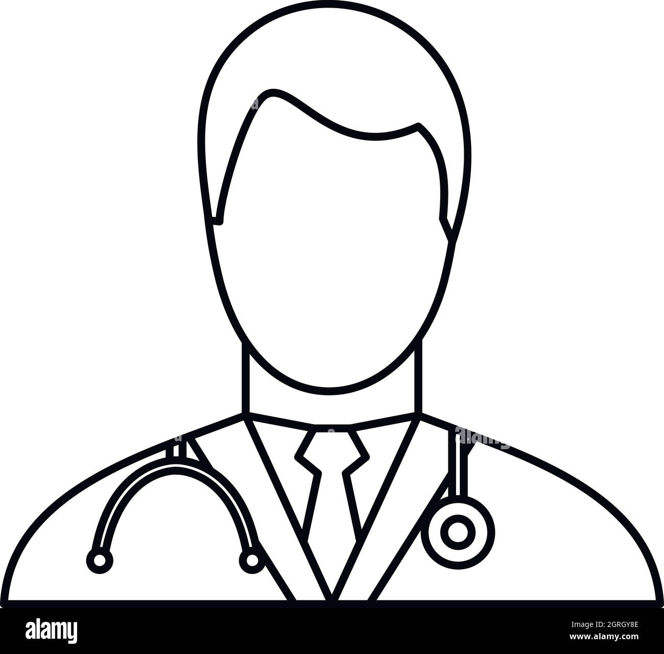 Doctor line icon hi-res stock photography and images - Alamy