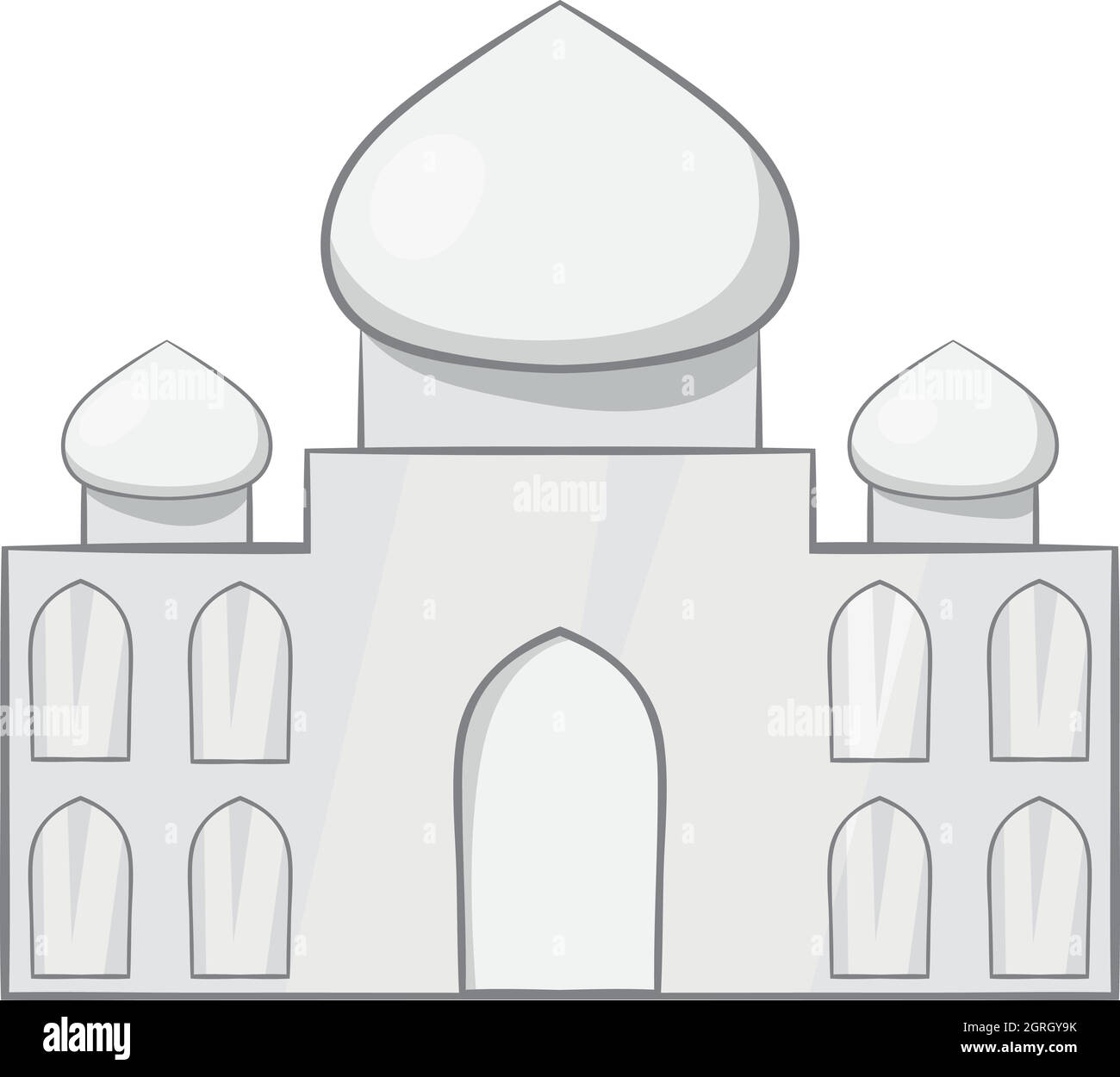 Taj Mahal icon, black monochrome style Stock Vector Image & Art - Alamy