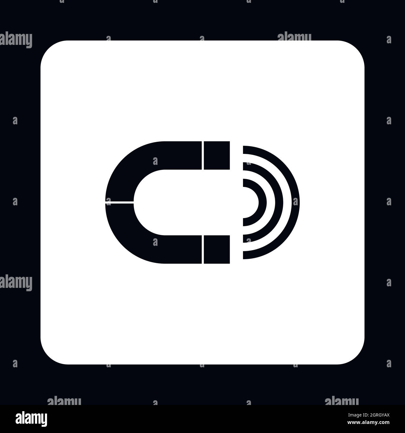 Magnet icon in simple style Stock Vector Image & Art - Alamy