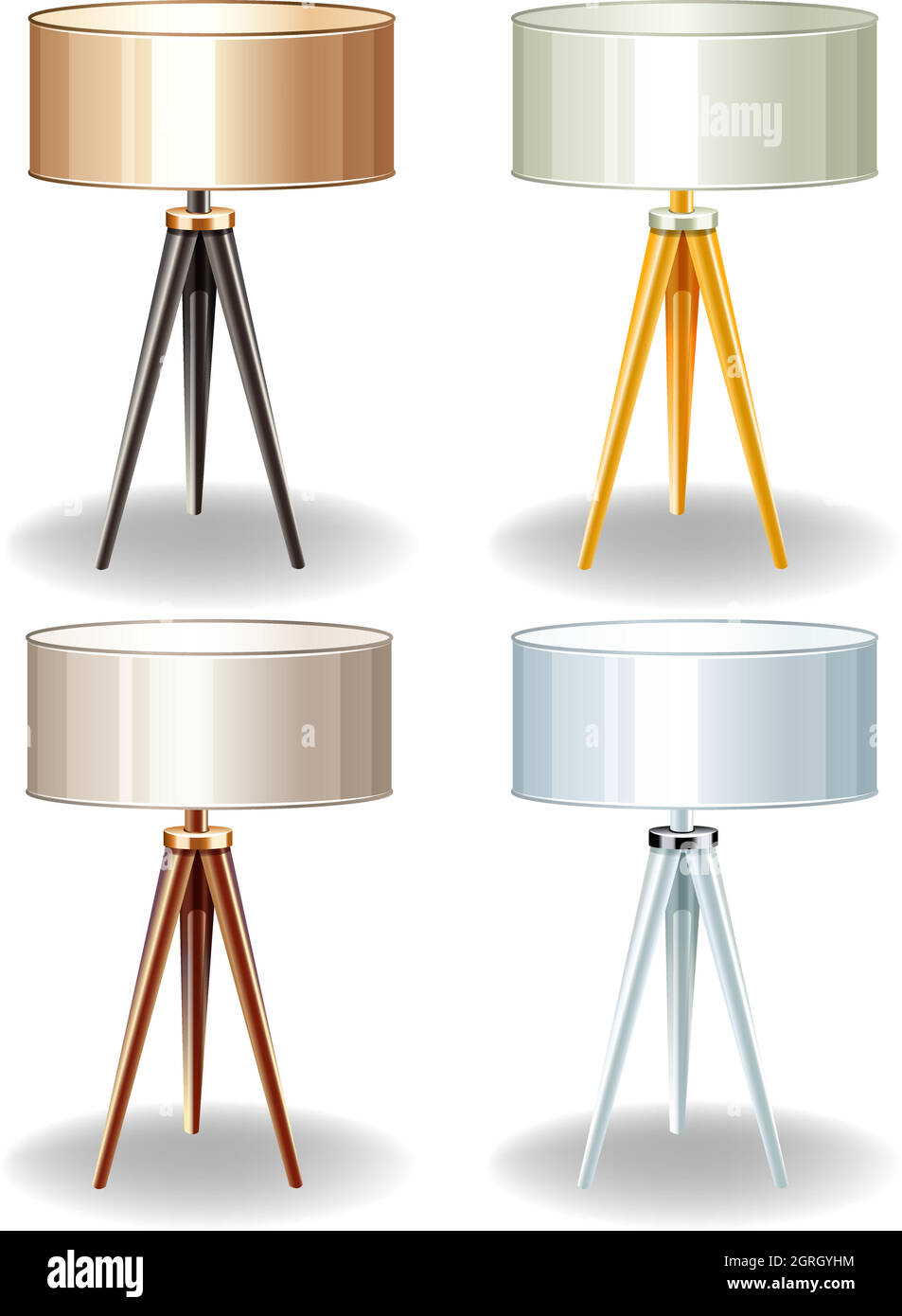 Colorful lamp clipart Stock Vector Images - Alamy