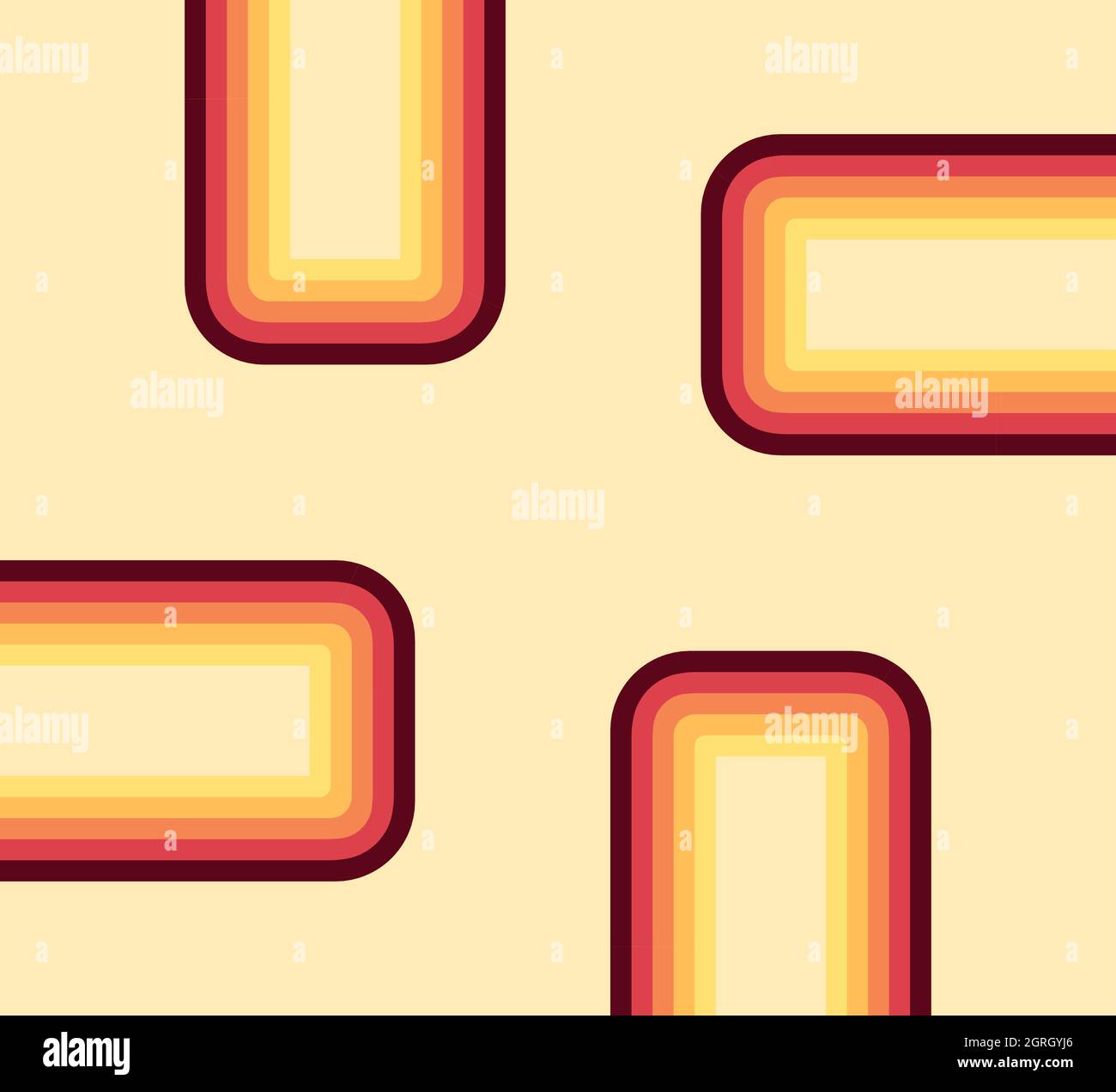 70s, 1970 abstract vector stock retro lines background. Vector ...