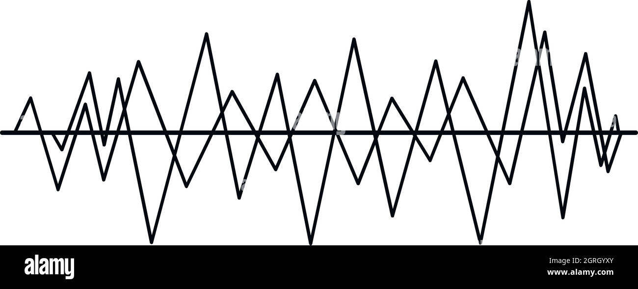 Simple audio equalizer icon Cut Out Stock Images & Pictures - Alamy