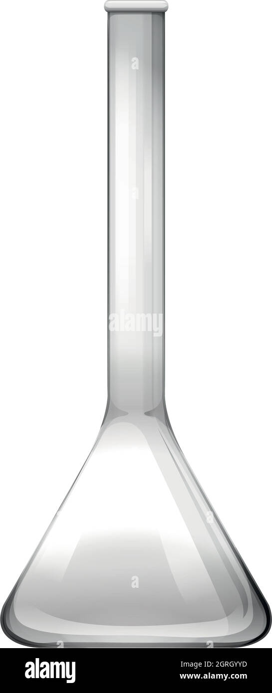 Science glass on white Stock Vector Image & Art - Alamy