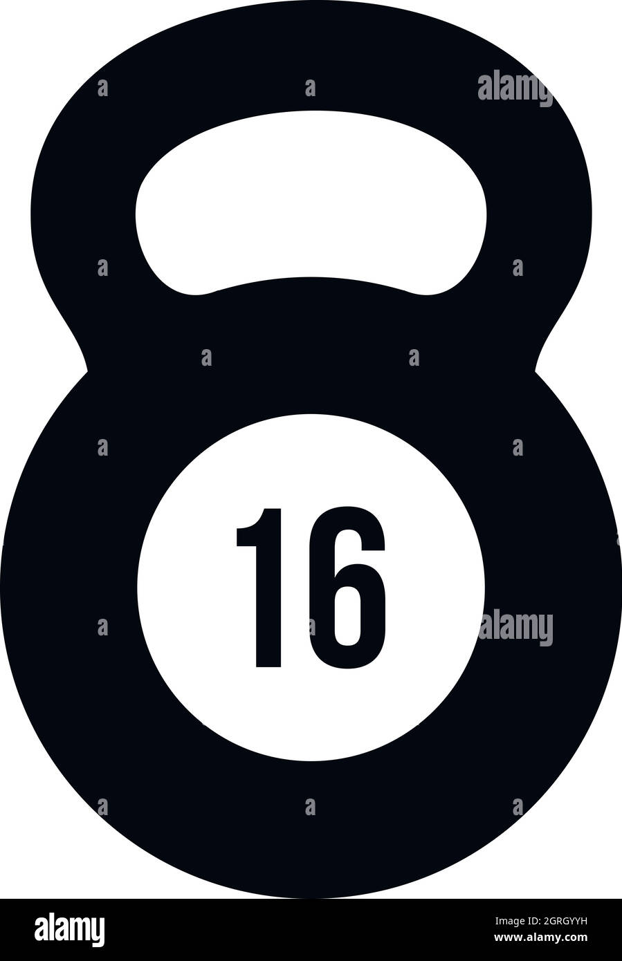 Kettlebell icon in simple style Stock Vector Image & Art - Alamy
