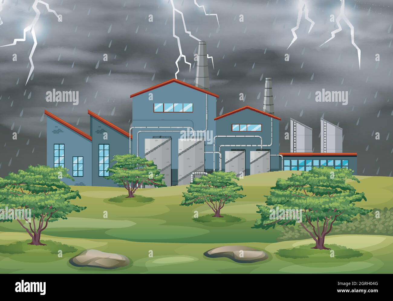 Weather tree Stock Vector Images - Alamy