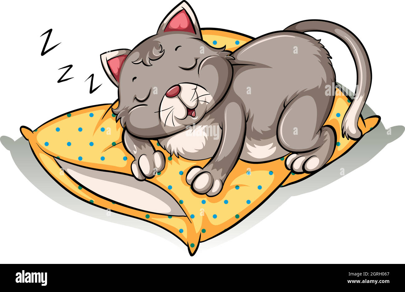 Cat taking a nap Stock Vector Image & Art - Alamy