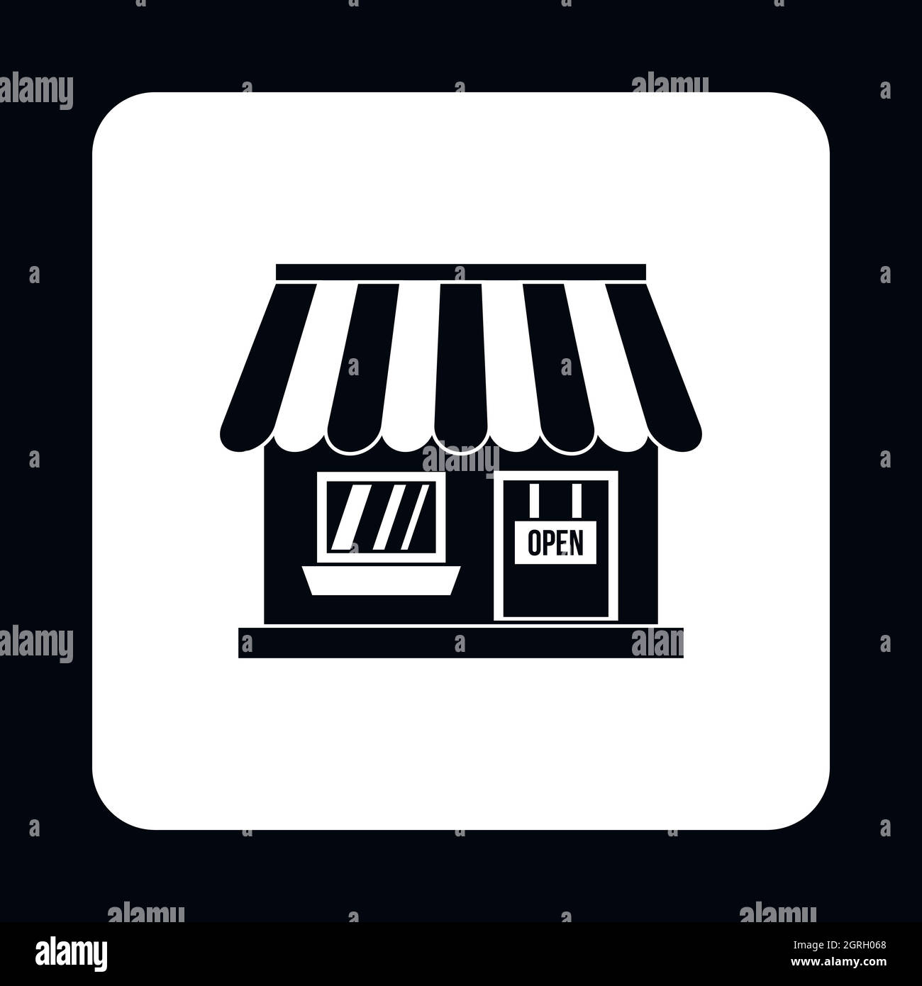 Street sign supermarket Stock Vector Images - Alamy