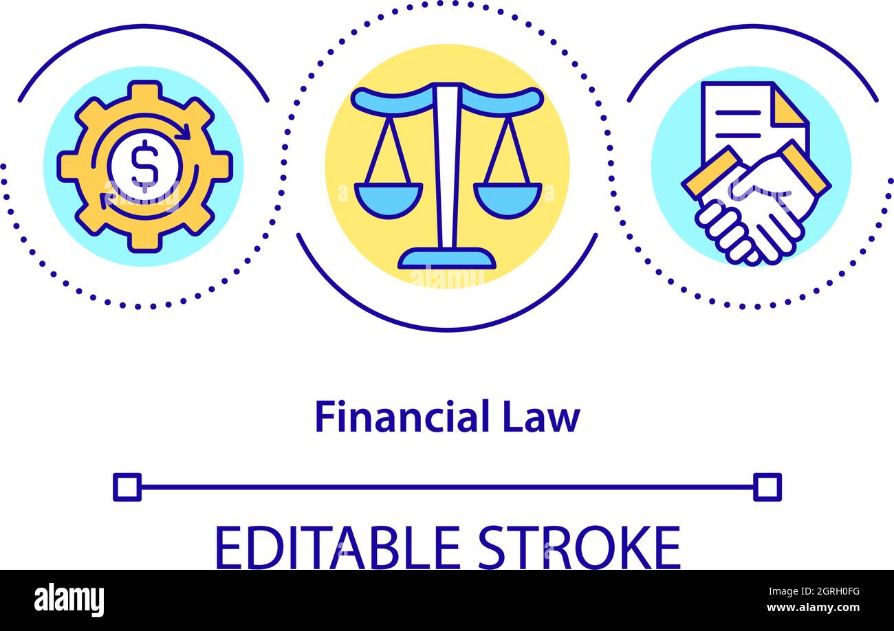 Financial law concept icon Stock Vector Image & Art - Alamy