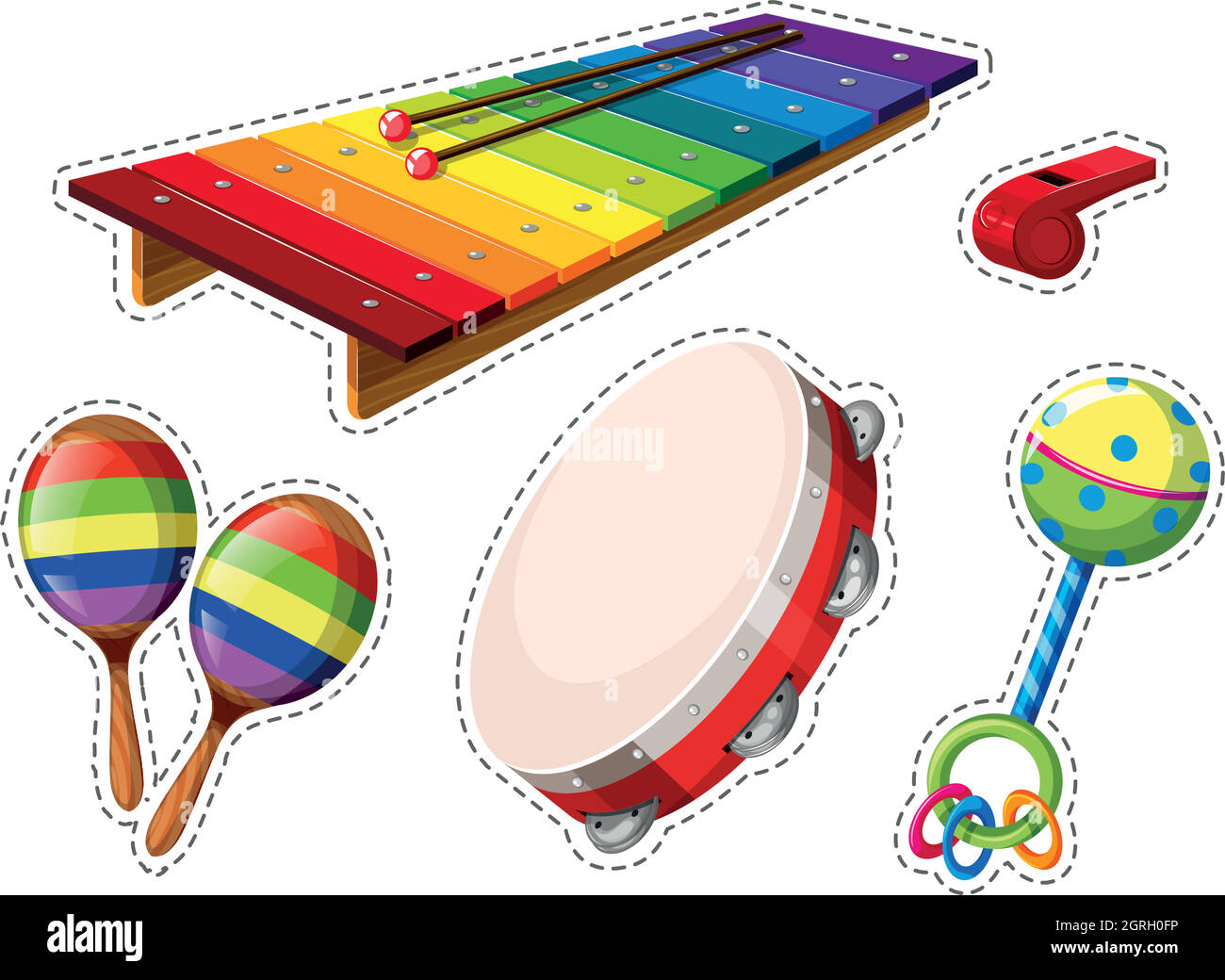 Drum instrument toy object Cut Out Stock Images & Pictures - Alamy