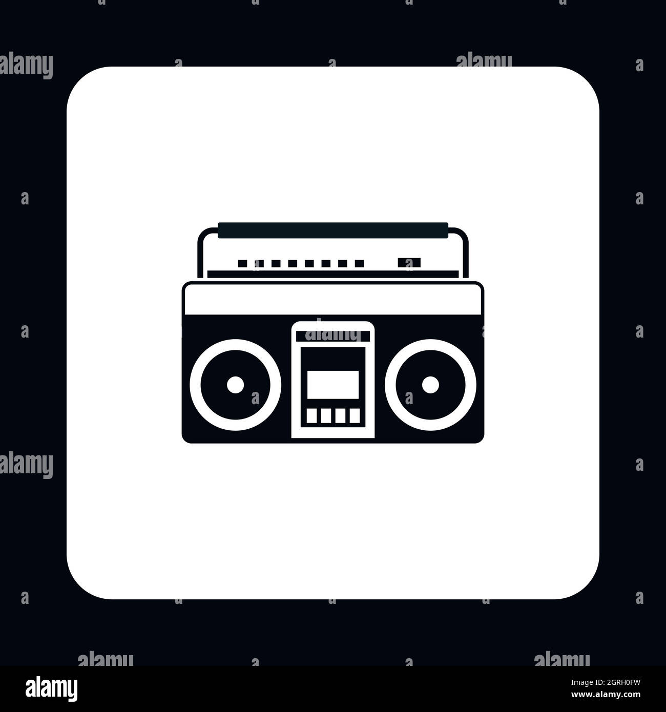 Portable cassette player retro Stock Vector Images - Alamy