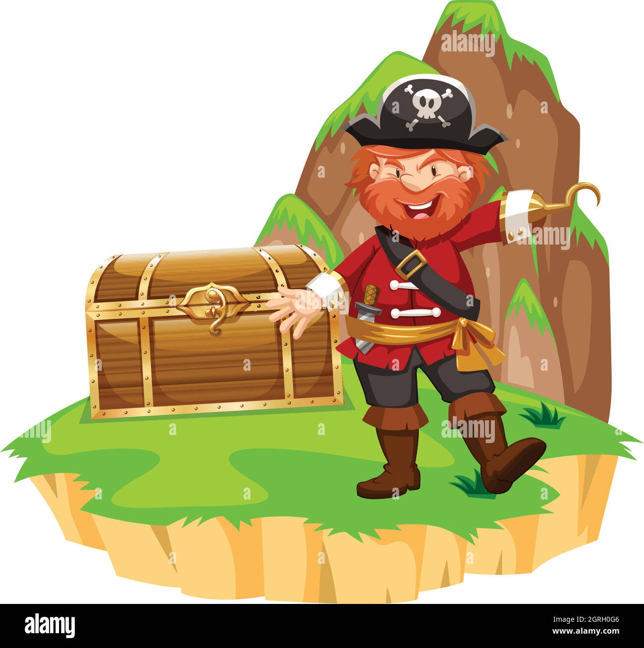 Island scenery island adventure Stock Vector Images - Alamy