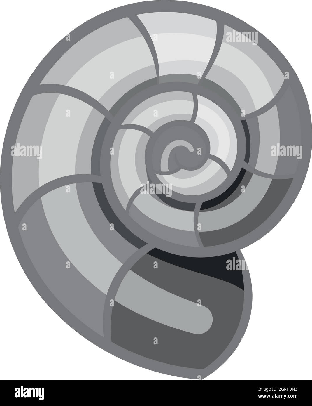 Shell icon black monochrome Stock Vector Images - Alamy