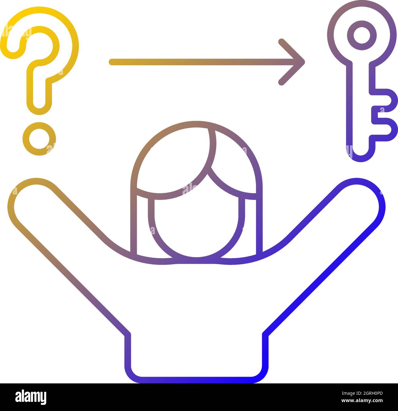 Problem solving skills gradient linear vector icon Stock Vector Image ...