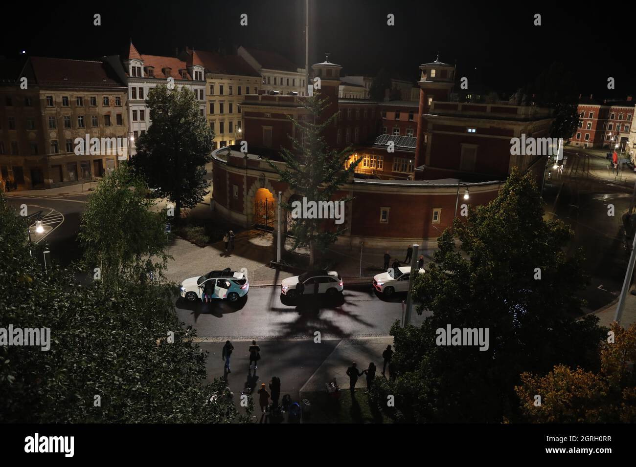 Das Set zu Dreharbeiten für die Serie "Ze Network" mit David Hasselhoff ...