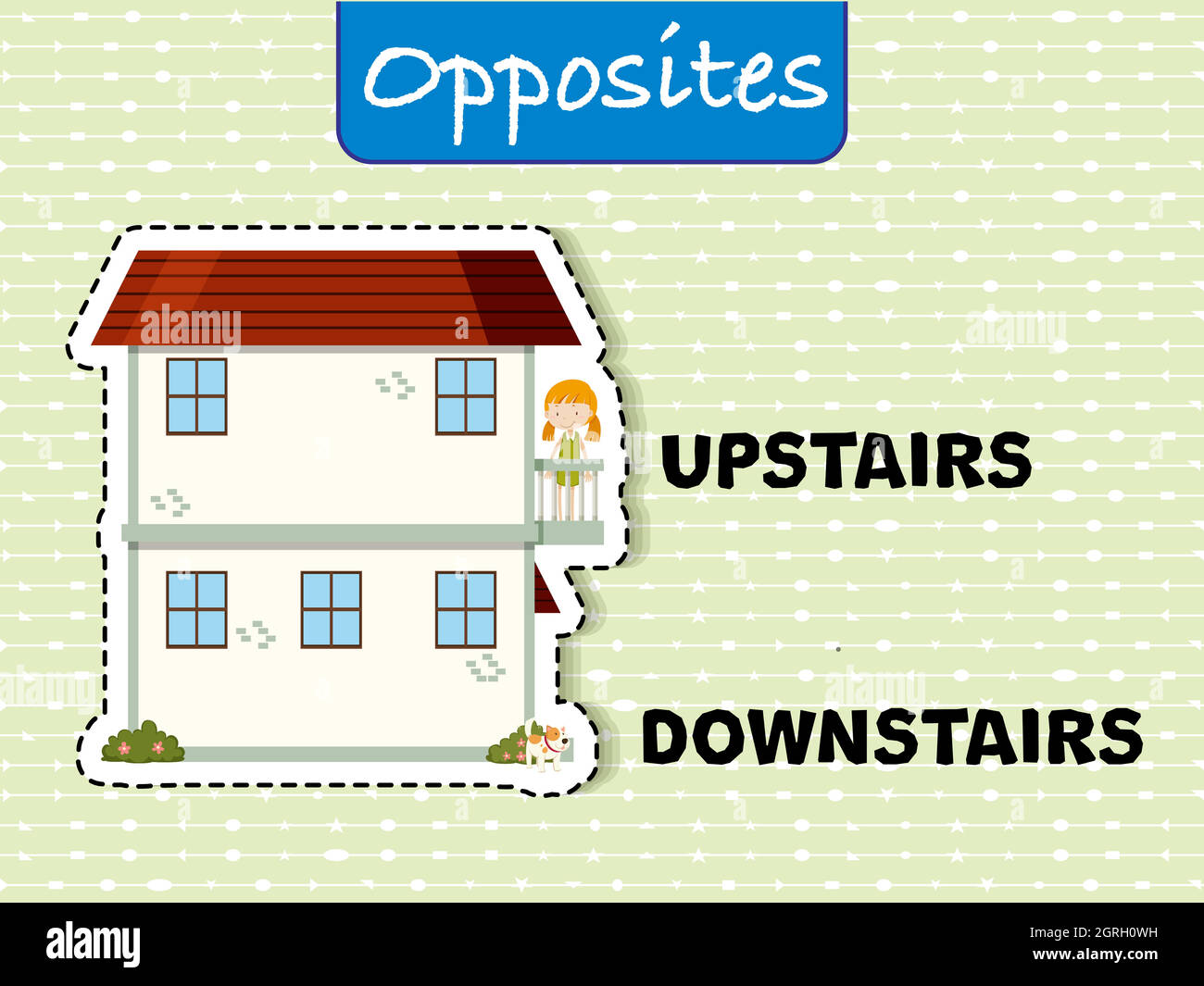 Upstairs and downstairs house hi-res stock photography and images - Alamy