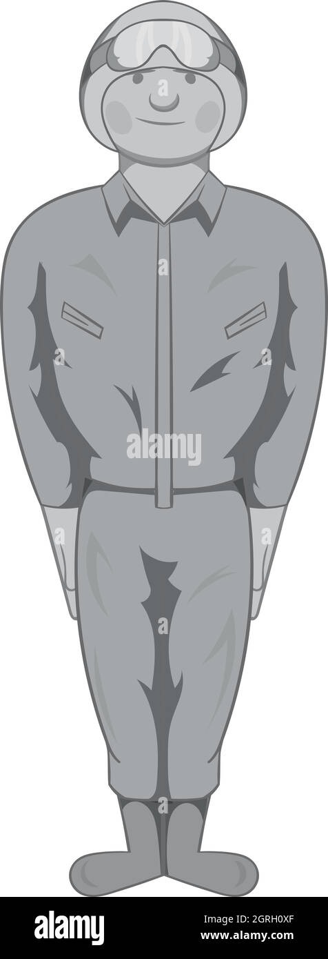 Pilot icon, black monochrome style Stock Vector Image & Art - Alamy