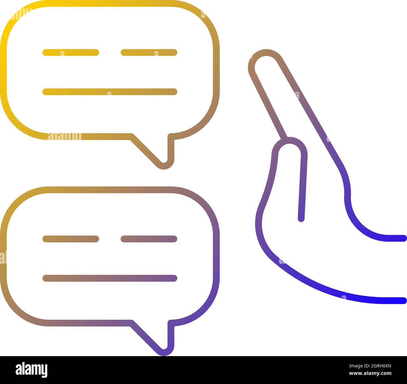 Sceptical view gradient linear vector icon Stock Vector Image & Art - Alamy