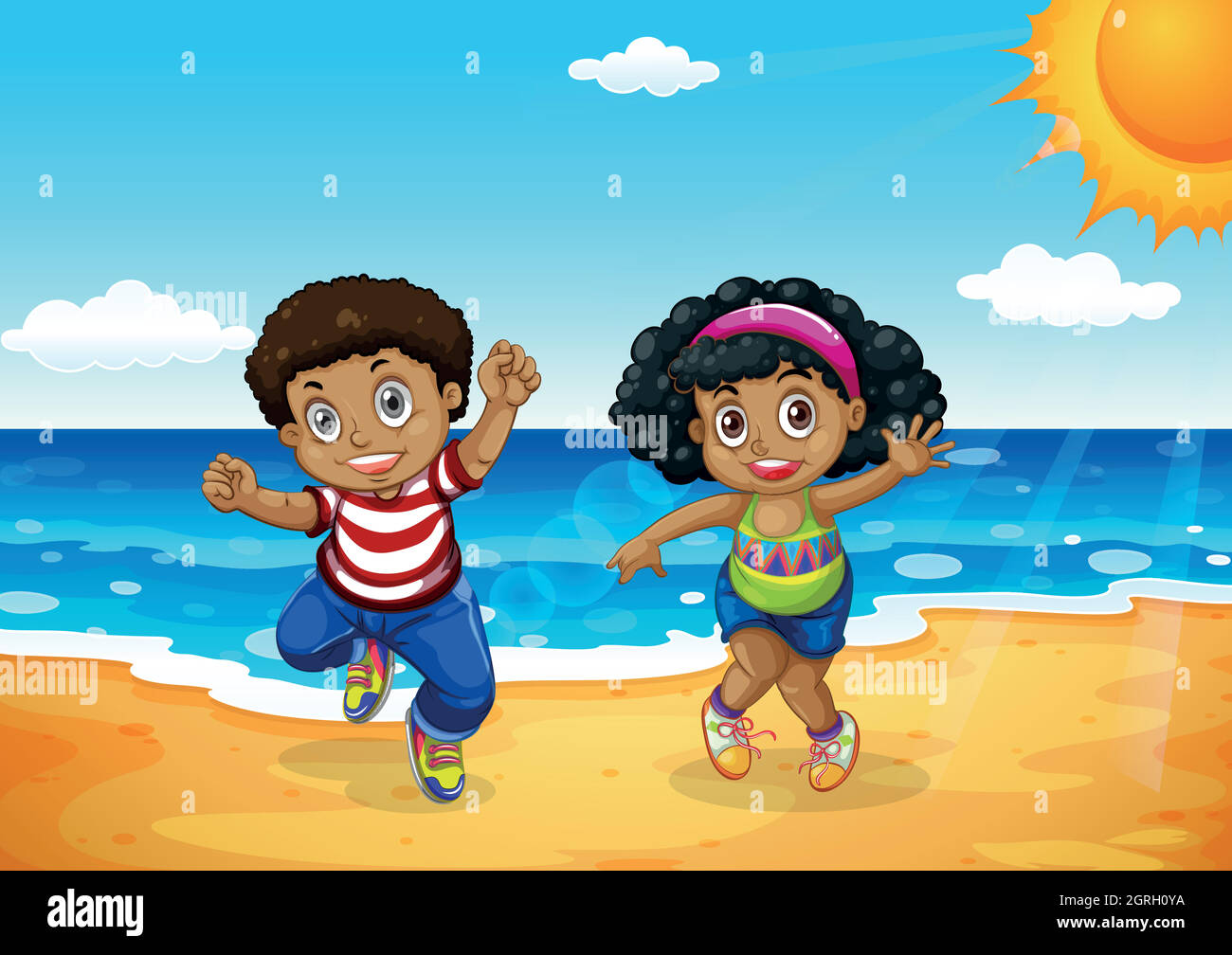 African paradise beach hi-res stock photography and images - Alamy
