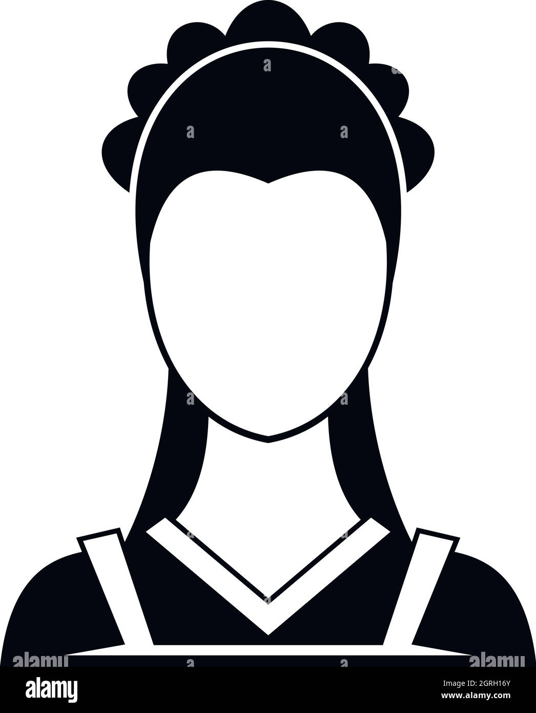 Maid icon in simple style Stock Vector Image & Art - Alamy