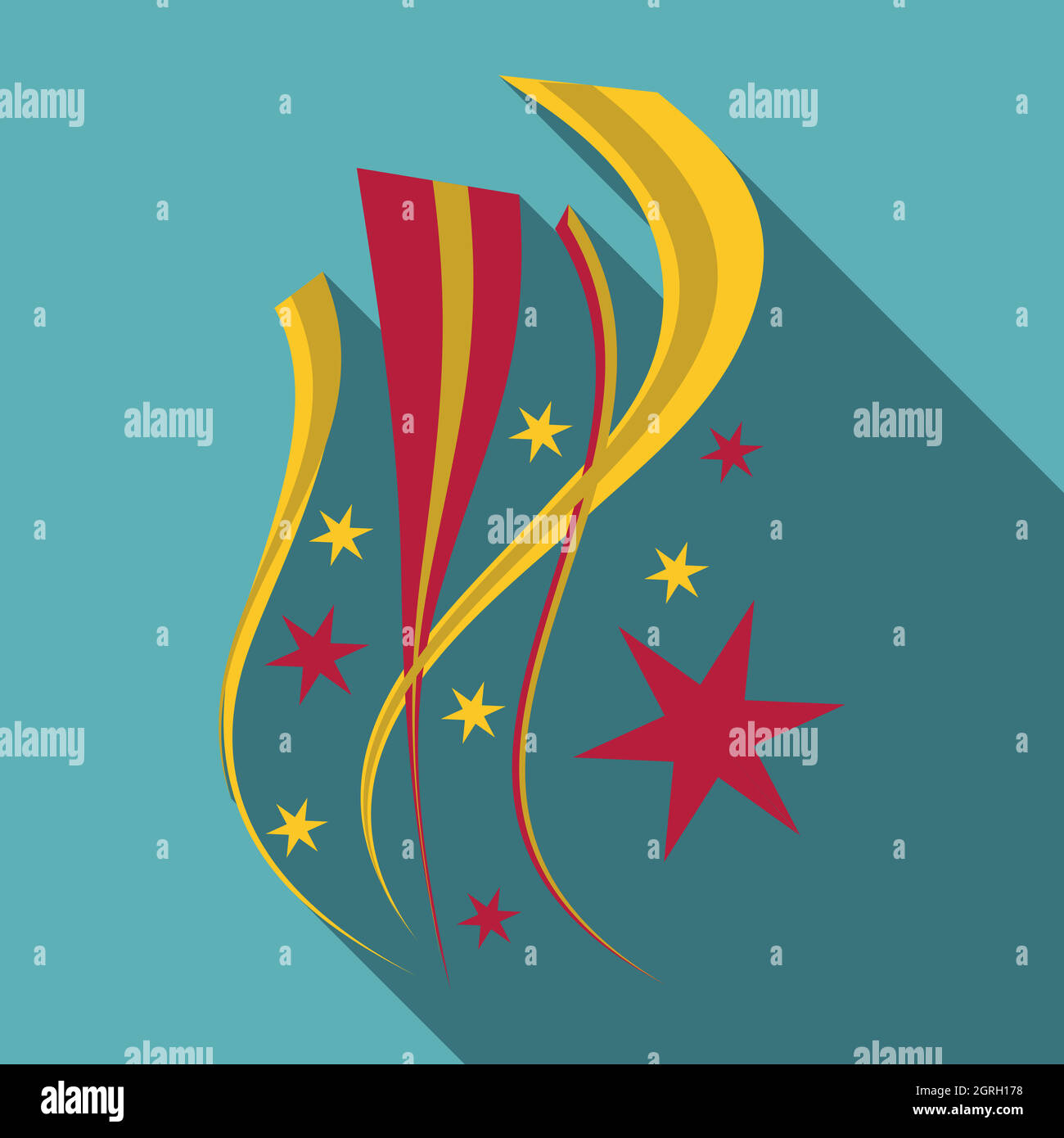 Red firework celebrate anniversary Stock Vector Images - Alamy