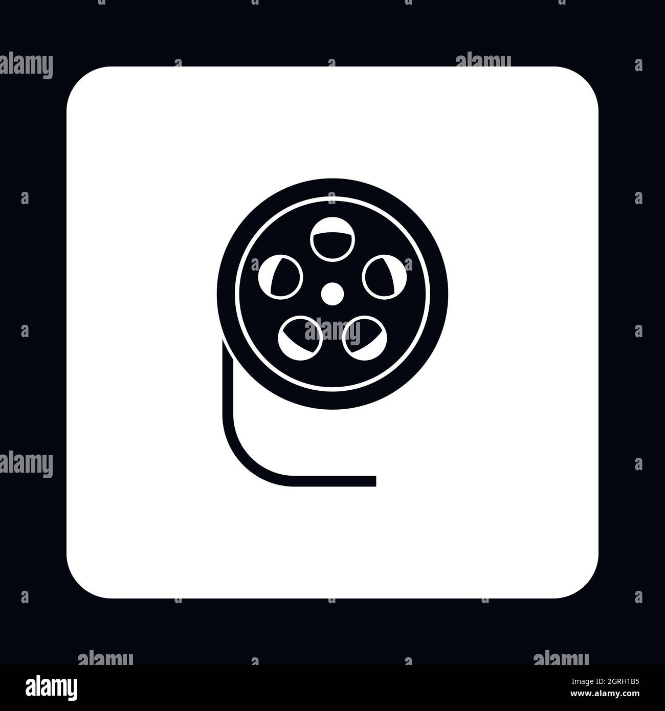 Film reel icon, simple style Stock Vector Image & Art - Alamy
