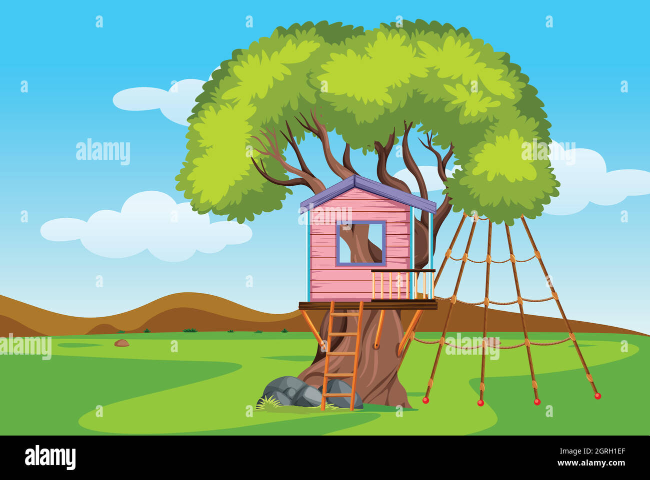 Climb A Tree Cartoon High Resolution Stock Photography and Images - Alamy