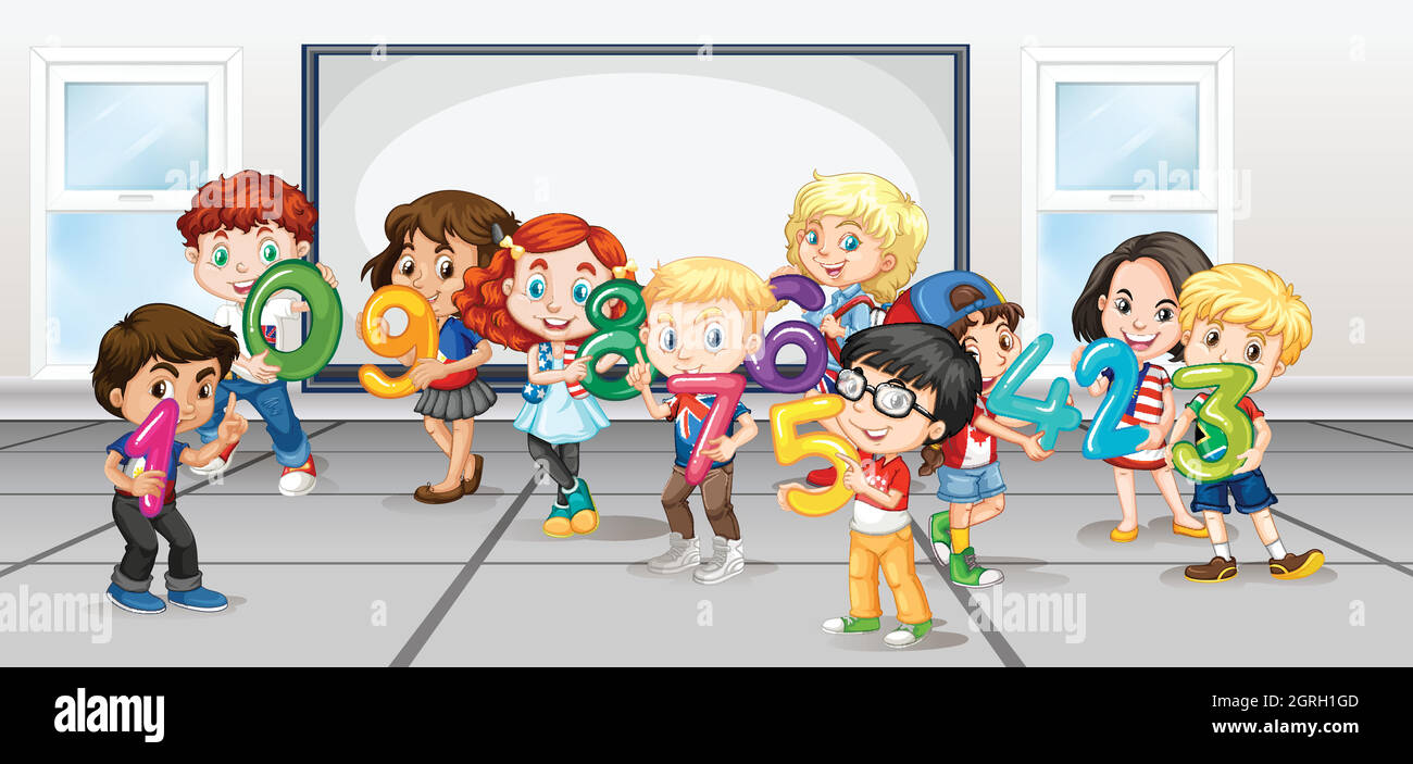 Children counting numbers in room Stock Vector Image & Art - Alamy Children counting numbers in room Stock Vector Image & Art - Alamy