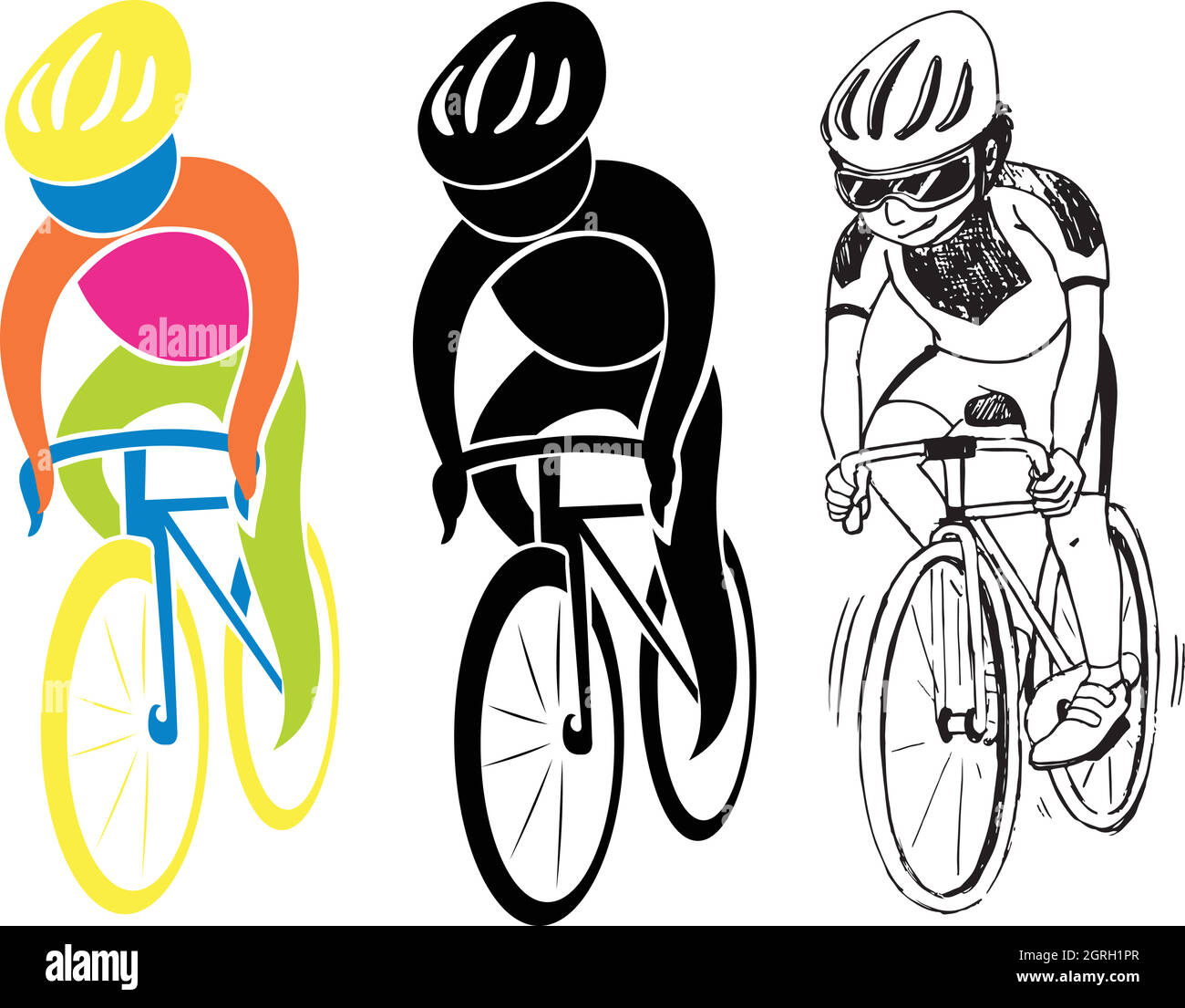 Cycling Stock Vector Images - Alamy