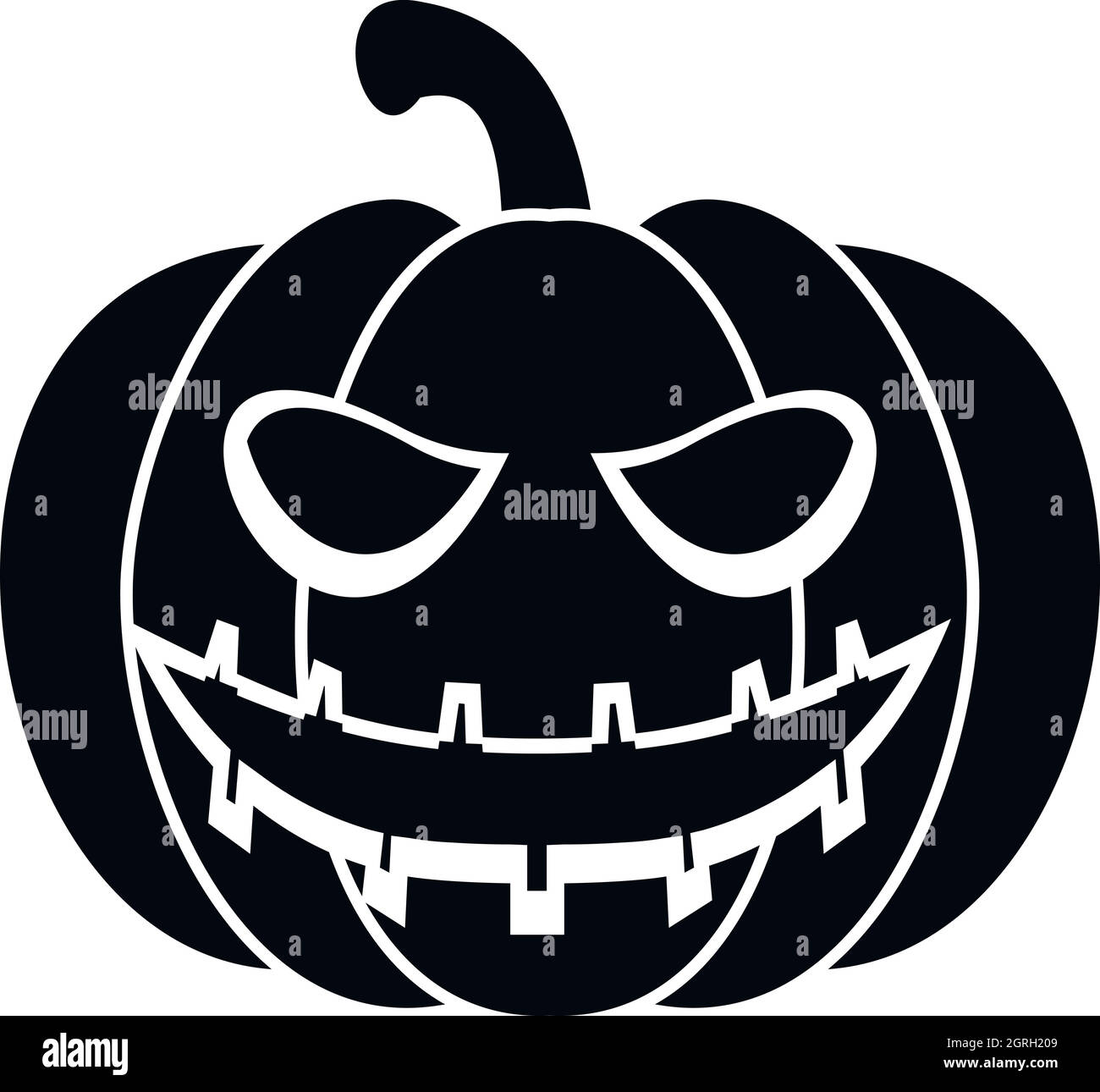 Halloween pumpkin icon, simple style Stock Vector Image & Art - Alamy