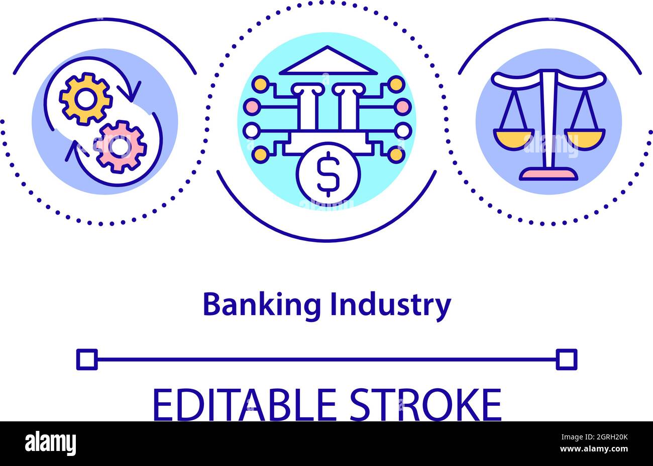 Banking industry concept icon Stock Vector Image & Art - Alamy